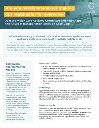 Vision Zero Action Plan | Cape Cod Commission